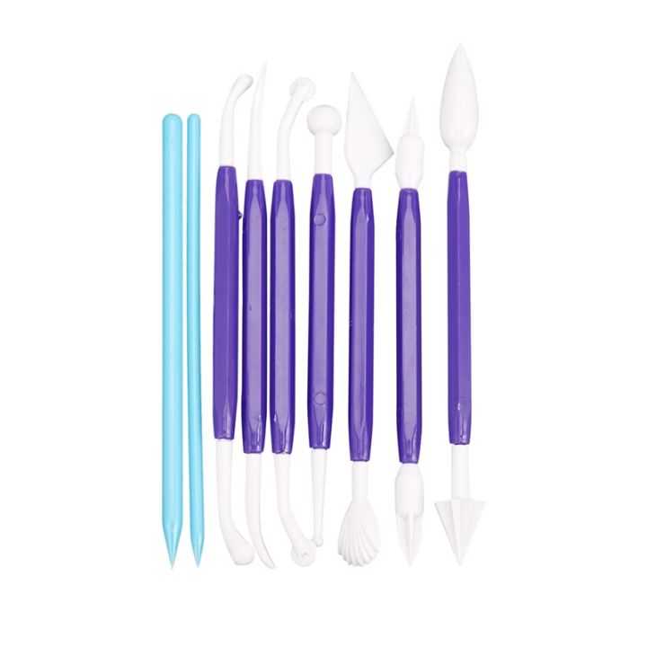 9 Pieces Plastic Clay Modeling Tools Ceramic Pottery Tool Kit for Shaping and Sculpting | Daraz ...