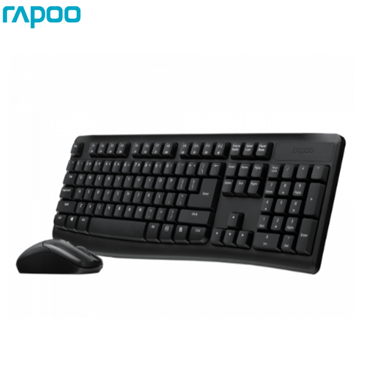 Rapoo Wireless Multimedia Keyboard & Optical Mouse Desktop Set || 12 ...