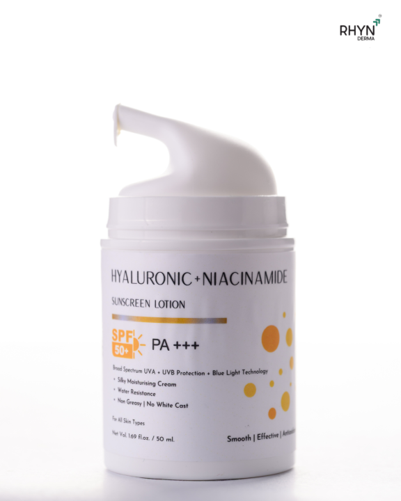 Pack of 2 Rhyn Derma Niacinamide Sunscreen Lotion SPF 50+ Nepal | Oil ...