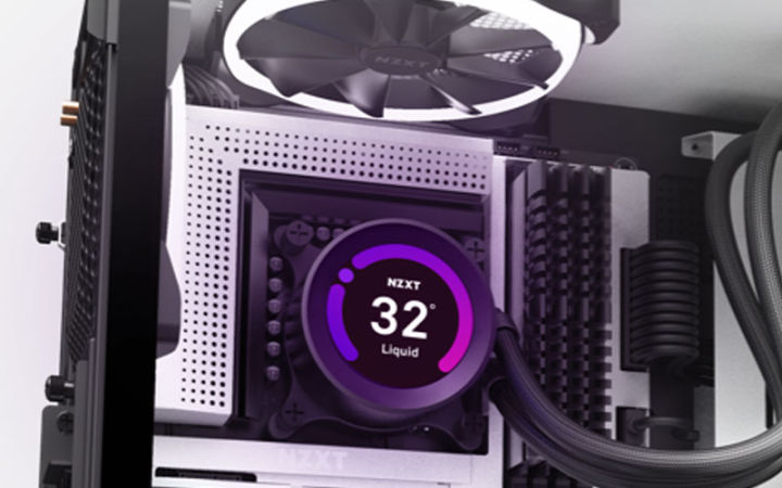 NZXT Kraken Z73 360mm AIO Liquid Cooler with LCD Display 2.36” LCD ...