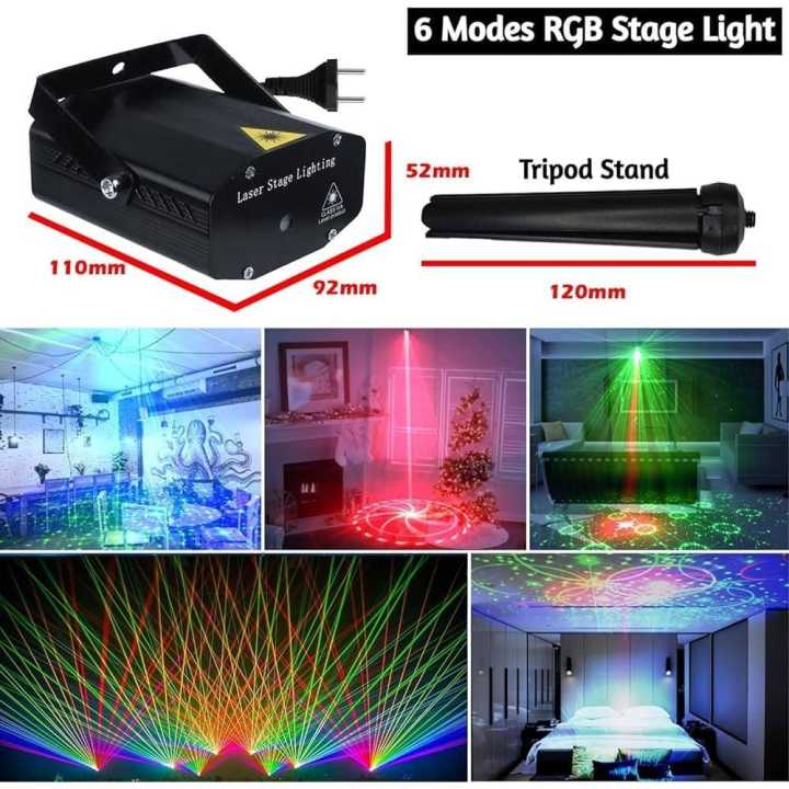 Small RGB Laser Lighting LED Projector for Lighting of Diwali, Party ...