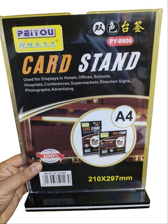 Transparent Pvc A4 Size Paper Holder Stand Easy to Display A4 Document ...