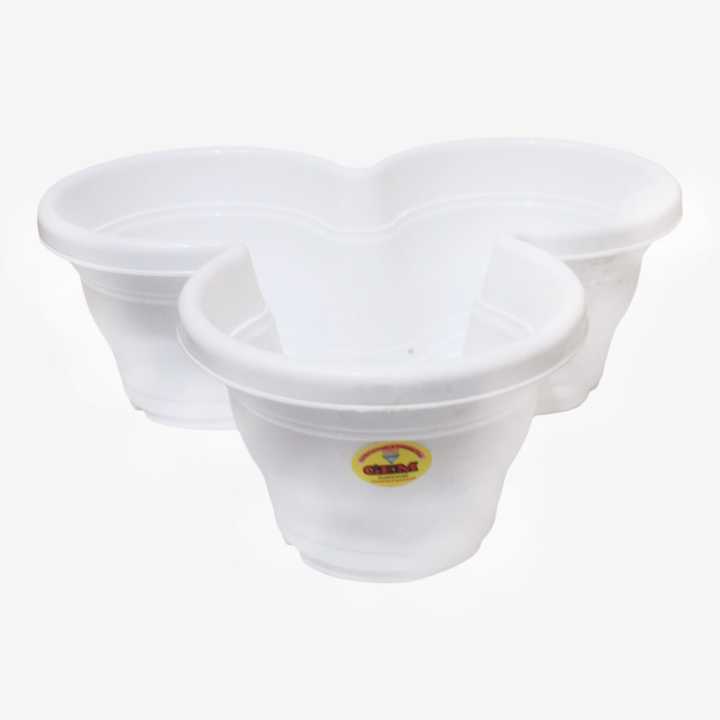 Gem Plasticware White 3 In 1 Gamala/ Flower Pots (8012) | Bucket ...