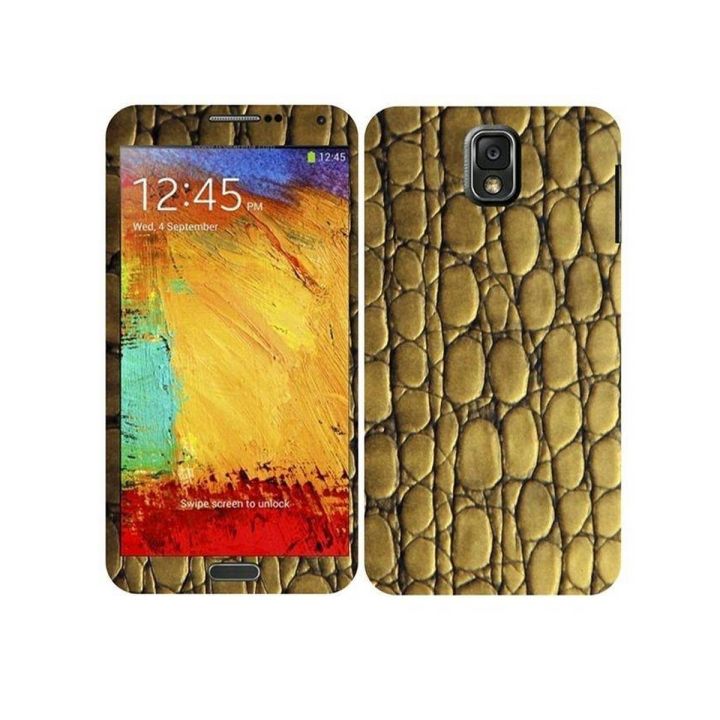 Samsung Galaxy Note 3 Golden Snake Leather Texture Mobile Skin | Daraz ...
