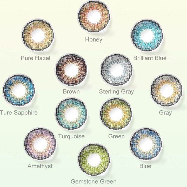 Nature's Magic: Brown and Green Contact Lens Combo Set | Daraz.com.np