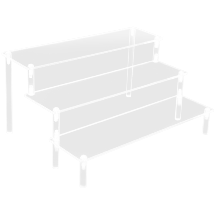 Acrylic Display Stand 3 Layers Clear Acrylic Display Stands | Daraz.com.np