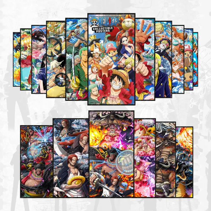 Luffy Zoro Sanji Nami Robin Usopp Chopper Franky Brook Jinbei Wanted ...