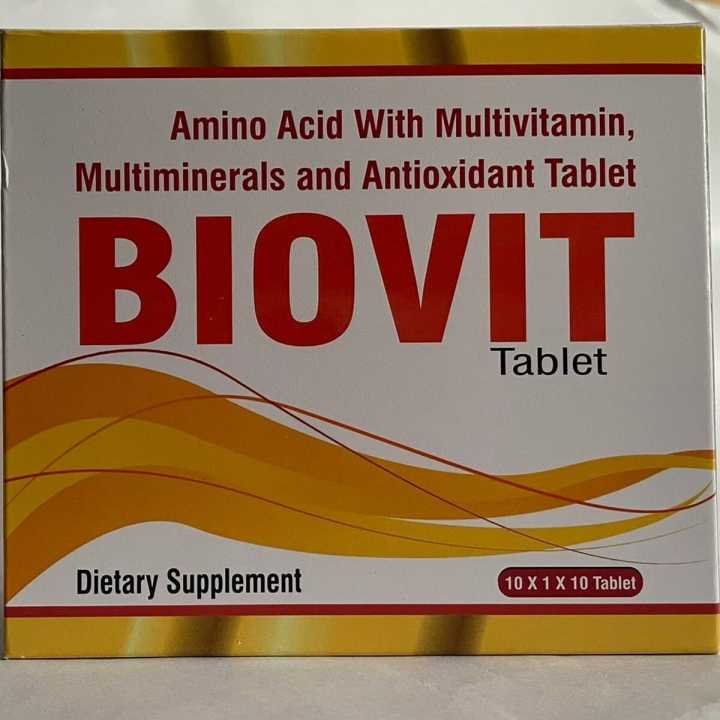 Biovit Dietary Supplement- 100 tablets in 1 Box | Daraz.com.np
