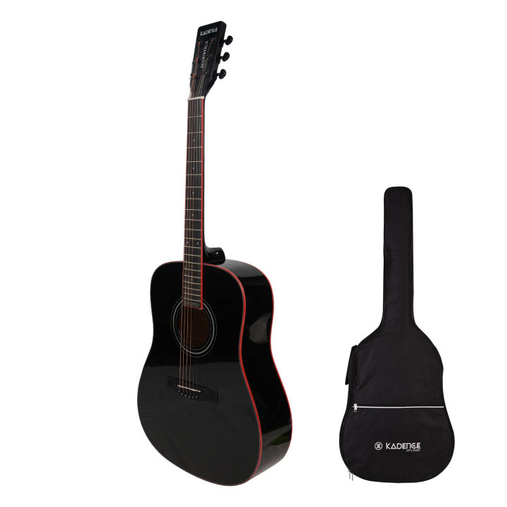 Kadence A281BK Professional Acoustic Rosewood Guitar (Black) | Daraz.com.np
