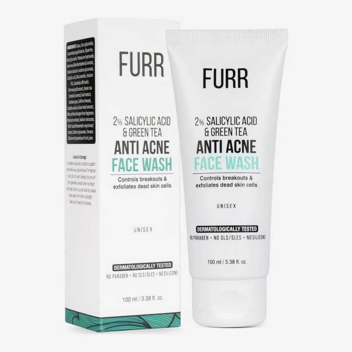 Furr By Pee Safe 2% Salicylic Acid & Green Tea Anti Acne Face Wash ...
