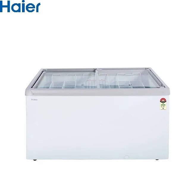 Haier 400 Liters, Flat Glass Top Horizontal Freezer With 5 Star Rating ...