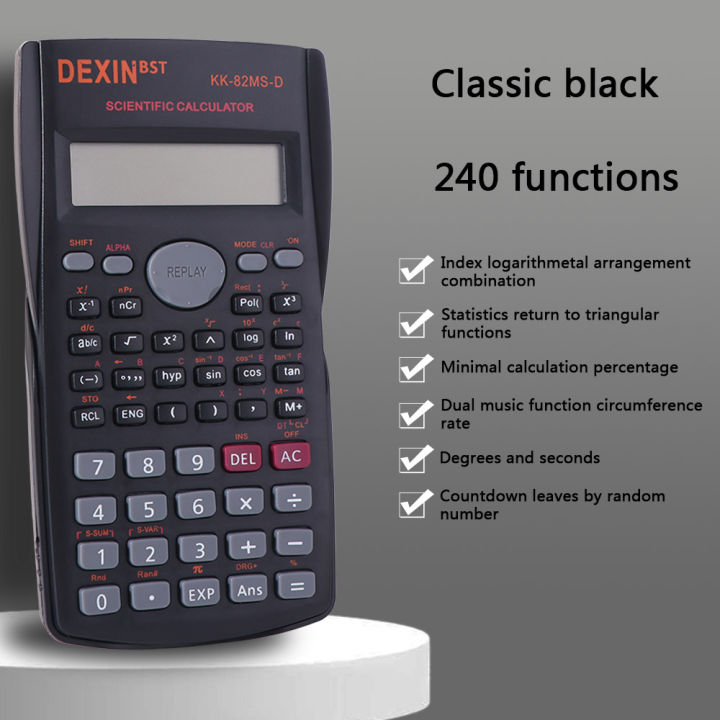 Easy To Use 12 Digits Display Scientific Calculator 2-Line Screen Big ...