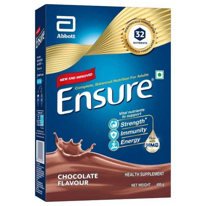 Abbott Ensure Protein Powder Chocolate Flavor For Strength Immunity And ...