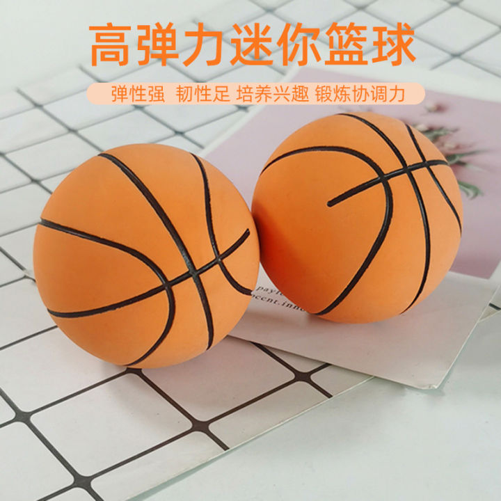 Rubber Stretch Mini Basketball 6cm High Elastic Toy Hollow Inflatable ...