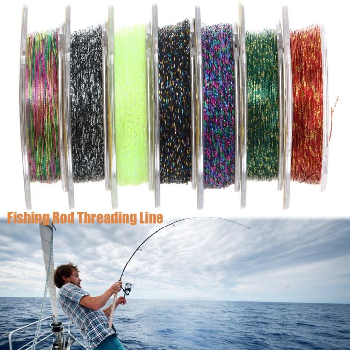 Hot Wrapping Thread colorful Guide Winding line Fishing Rod Threading ...