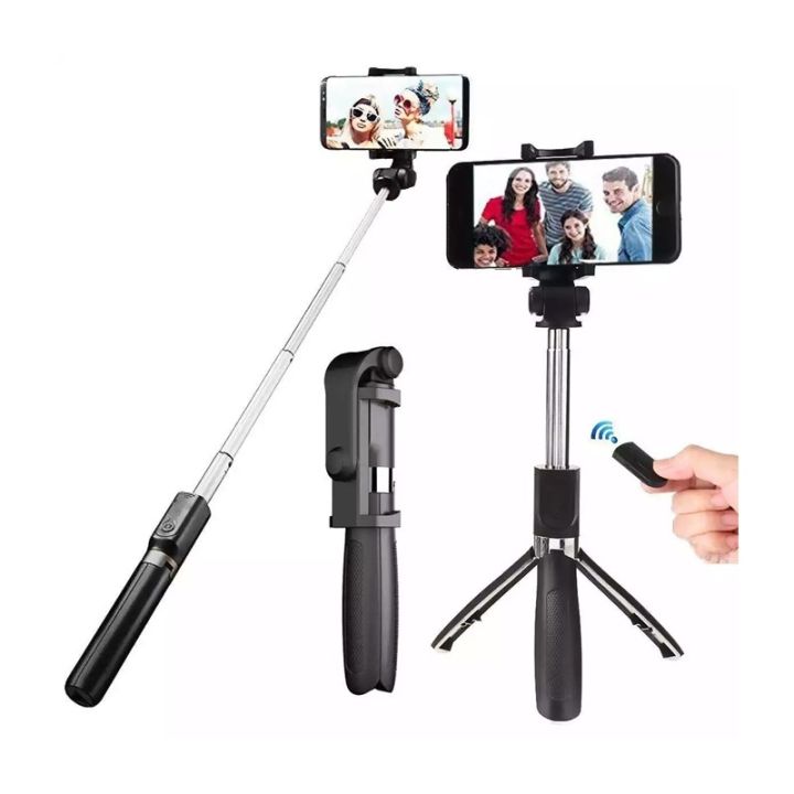 Hitech 3 In 1 Bluetooth Mini Extendable Folding Tripod Selfie Sticks ...
