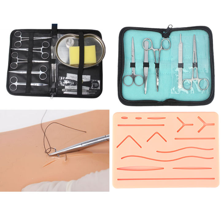 Surgical Suture Training Kit Skin Operate Suture Practice Model ...