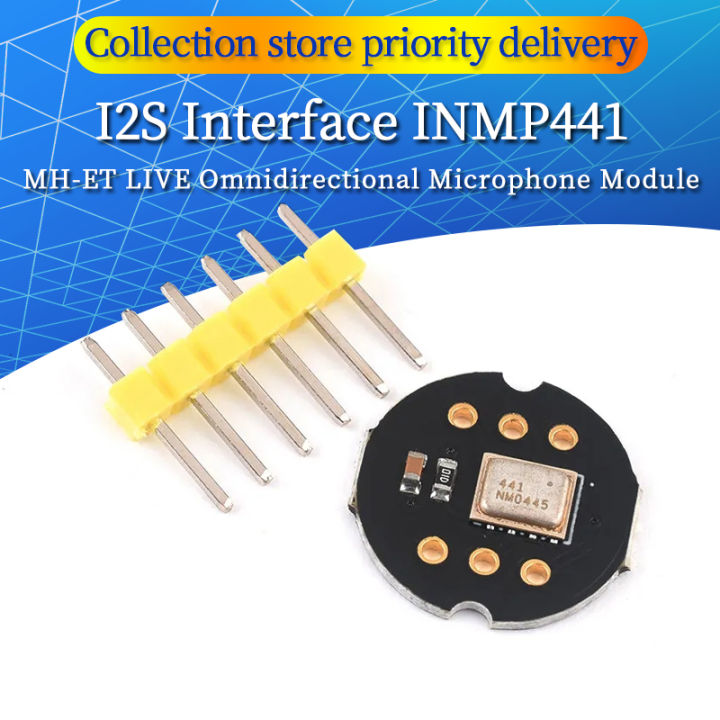 MH-ET LIVE Omnidirectional Microphone Module I2S Interface INMP441 MEMS ...
