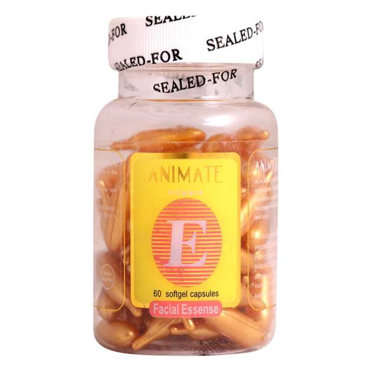 Animate Vitamin E For Face Capsule- 60 Capsule | Daraz.com.np