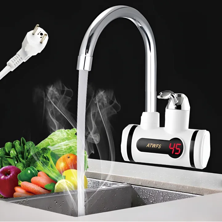Electromax Instant Water Heating Tap With Shower Wall Mount 3000W ...