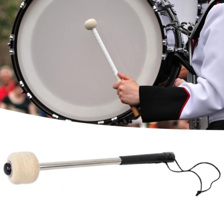 Marching Band Stainless Steel Bass Drum Mallet Hanging Rope White ...