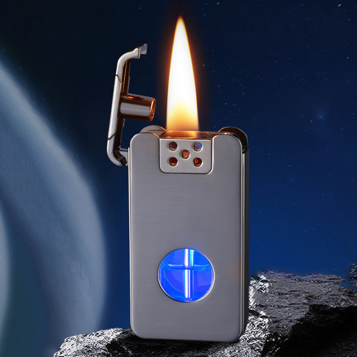 Smart Voice Activated Ignition Kerosene Lighter Large Capacity Blue ...