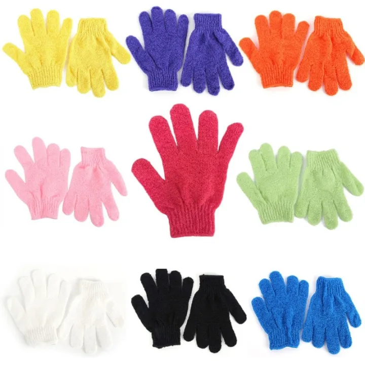 Body Scrub Bath Shower cm2pcsuLI [washyLed] 24*14.5 gloves exfoliating ...