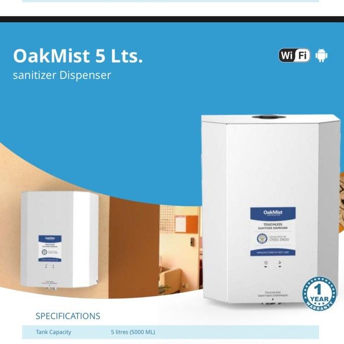 Automatic Sanitizer Dispenser Unit (OakMist, DRDO certified) | Daraz.com.np