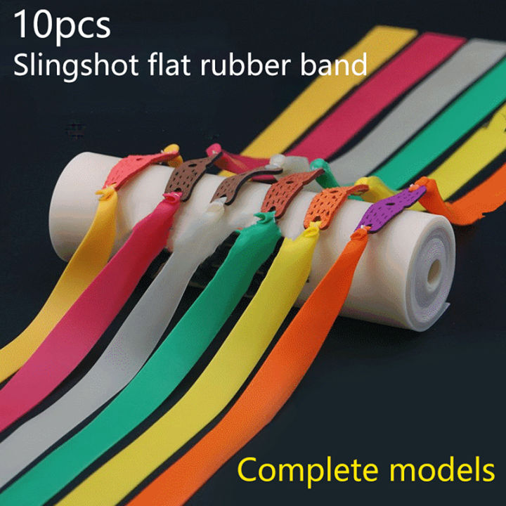 10pcs Outdoor Sports Slingshot Rubber Band Children's Toy Elastic ...