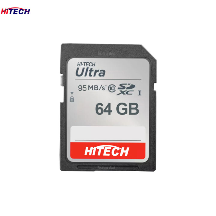 HItech Ultra Plus 64GB Camera Memory card SDHC Ultra High Speed Memory ...