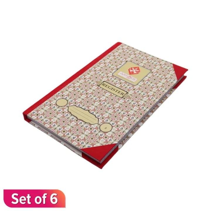 Ashoka Notebook Register, No. 8, Set Of 6 | Daraz.com.np