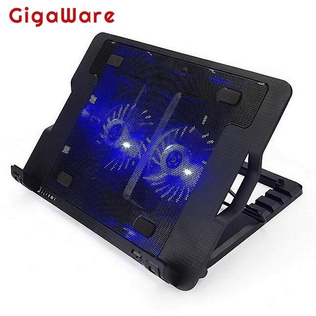 Gigaware Ergostand Laptop Cooler Pad Double Fan | Daraz.com.np