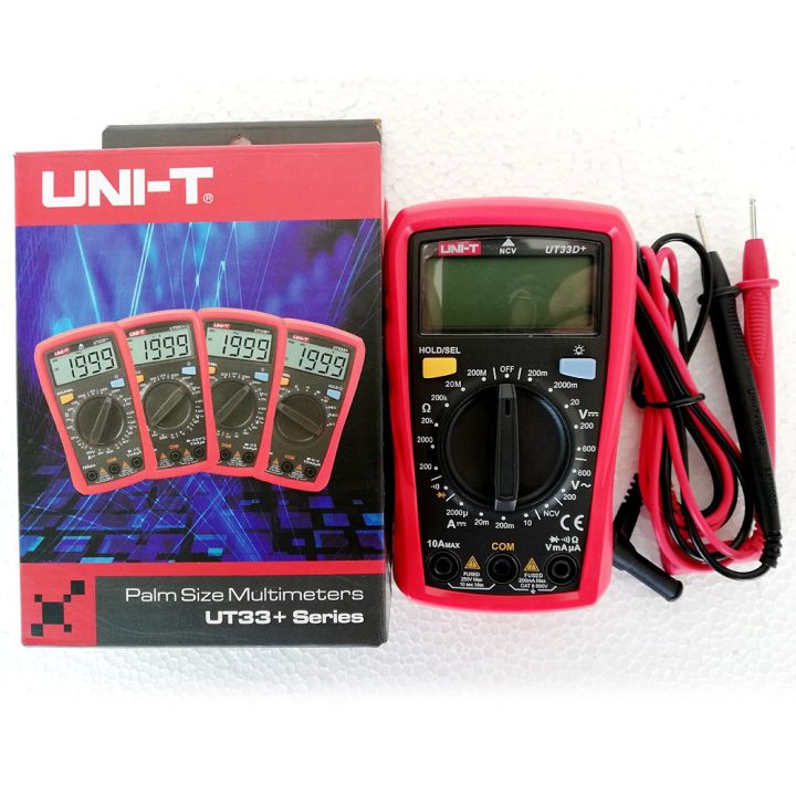 UNI-T Digital Multimeter UT33D+NCV Multimeter Voltage Current ...