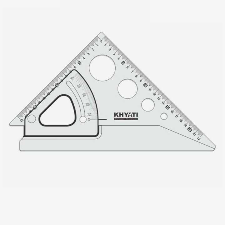 Khyati Adjustable Set Square 250mm- 1 Piece | Daraz.com.np