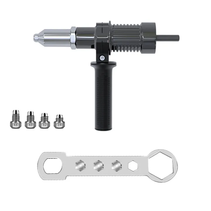 Electric Riveting Machine Adapter Rivet Tool Metal+Plastic with 2.4/3.2 ...