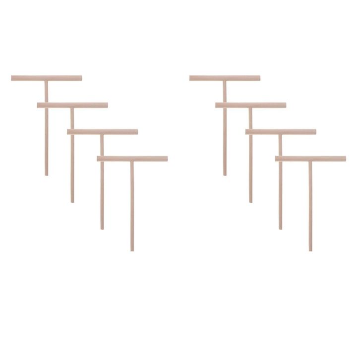 8Pcs T Shape Crepe Maker Pancake Batter Wooden Spreader Stick, Wooden ...