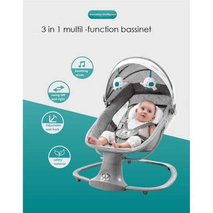 Baby 3 In 1 Delux Electric Auto Swing Rocker | Daraz.com.np