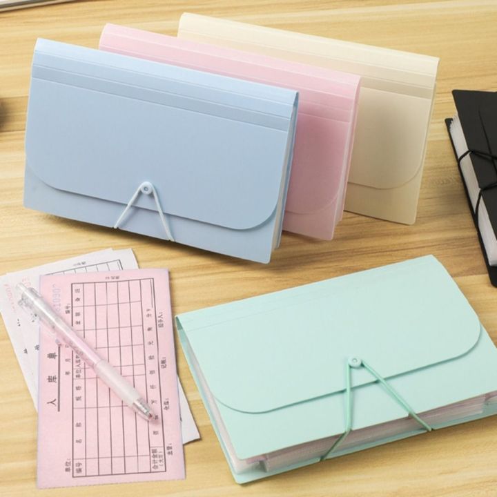 Simple Vertical A6 Bill Storage Booklet 13-Layers Strap Design Bank ...