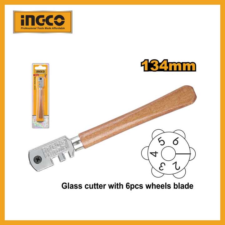 INGCO 130mm Glass Cutter With 6pcs Wheels Blade HGCT02 | Daraz.com.np