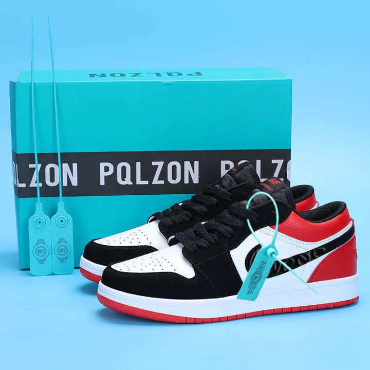 Mens white panda SB board collaboration breathable black red toe mens ...