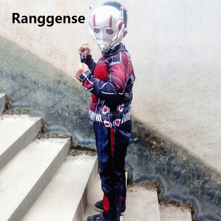 Ranggense New Ant Man 3 Cosplay Costume Kids Upgrades Superhero Mask ...