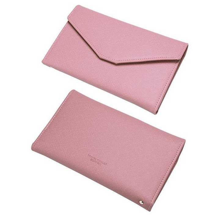 Tri-Fold Document Organizer Passport Wallet - Black | Daraz.com.np