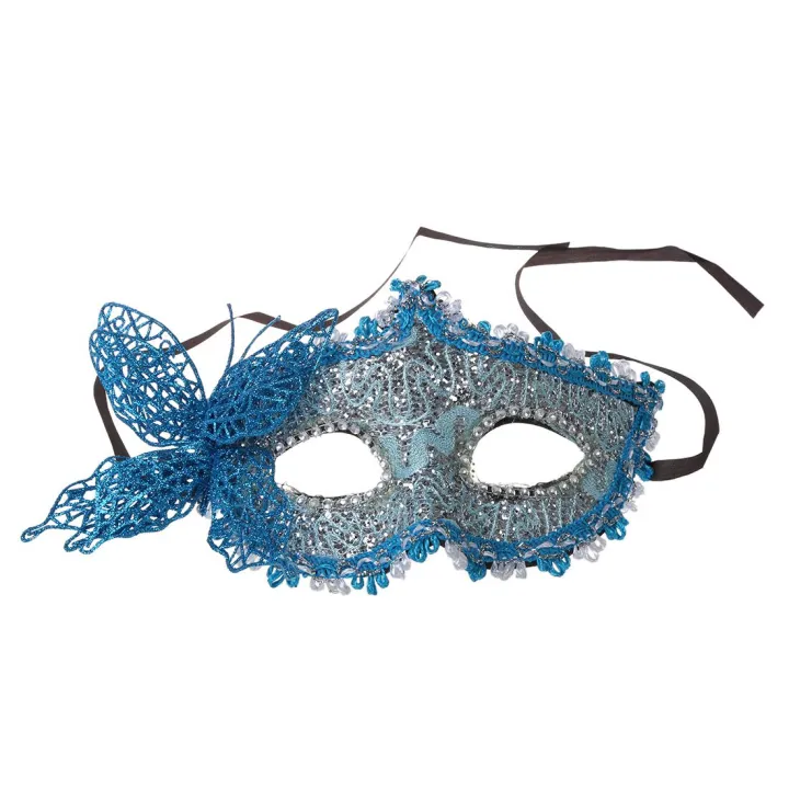 Women Lace Mask Venetian Masquerade Ball Party Carnival Face, Eye (blue ...