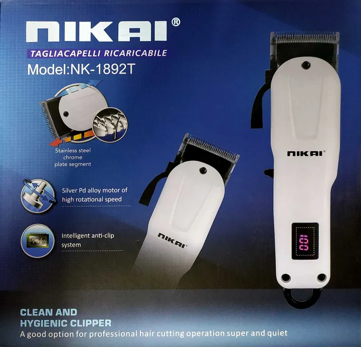 NIKAI Steel Professional Rechargeable Hair and Beard Trimmer NK-1750 By ...