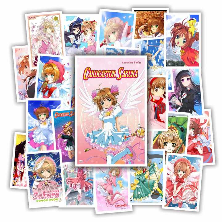 KYVOR Cardcaptor Sakura Anime Collectible Sticker Pack of 25pcs (10cm x ...