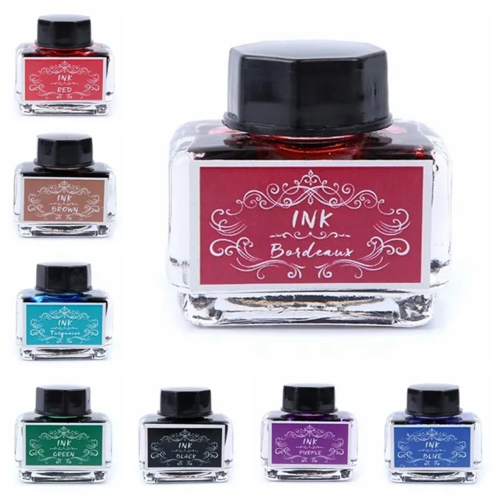 School Non-carbon Carbon-free Ink 15ml Writing Colorful Ink 10 Colors ...