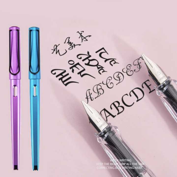CHREN Calligraphy Pen | 2 Calligraphy Pen 1.1mm & 1.5mm With 4 Ink ...