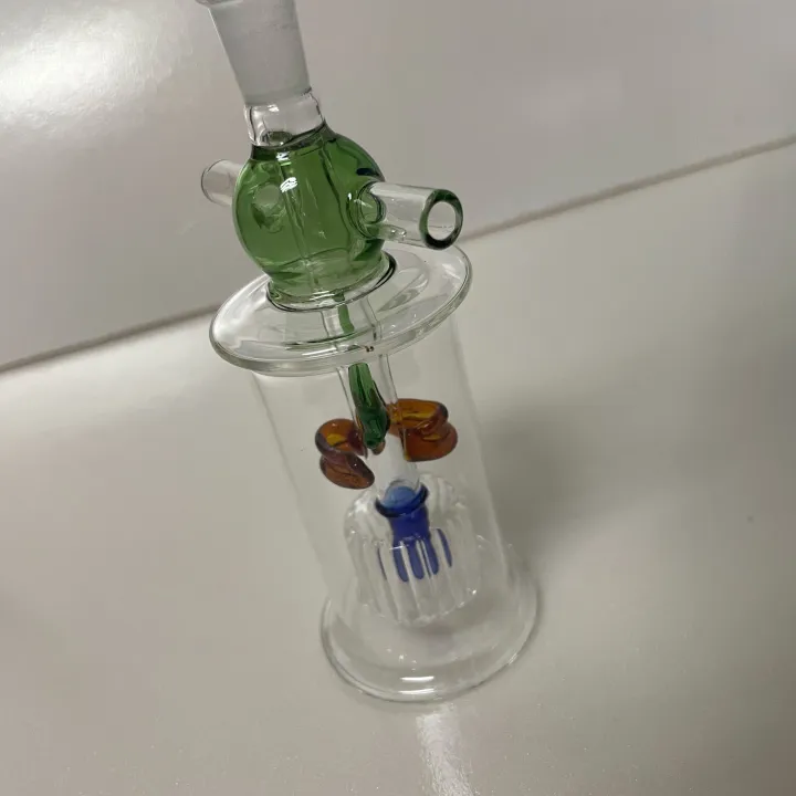Glass bottle with combustion pipe and silicone tube laboratory filter ...