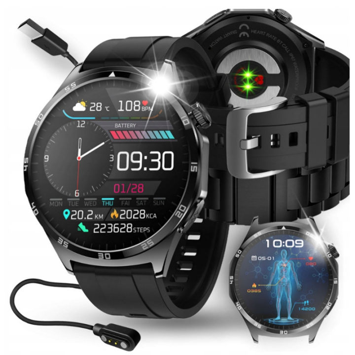 MT300 Smart Watch ECG Health Monitoring Color Screen Bluetooth Call ...