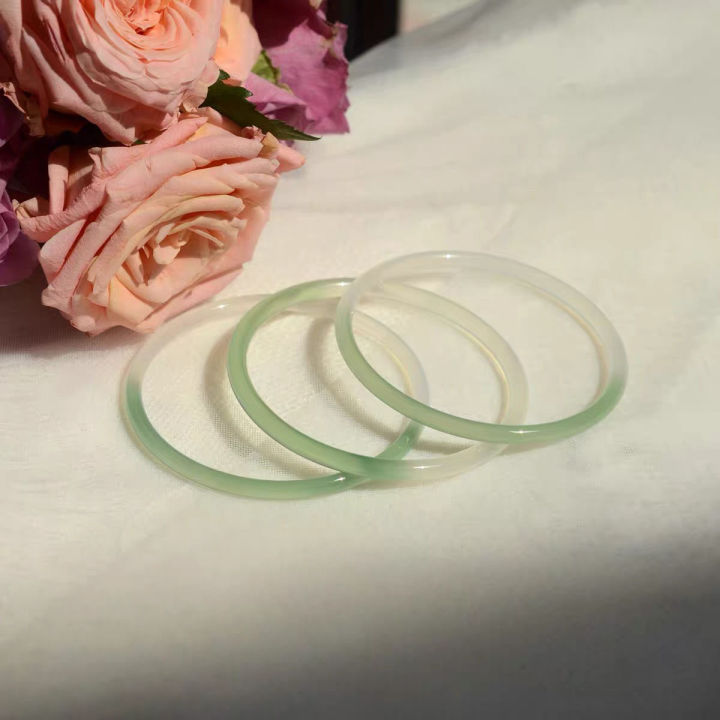 Mid-mountain and half-water agate beauty bracelet emerald natural ...